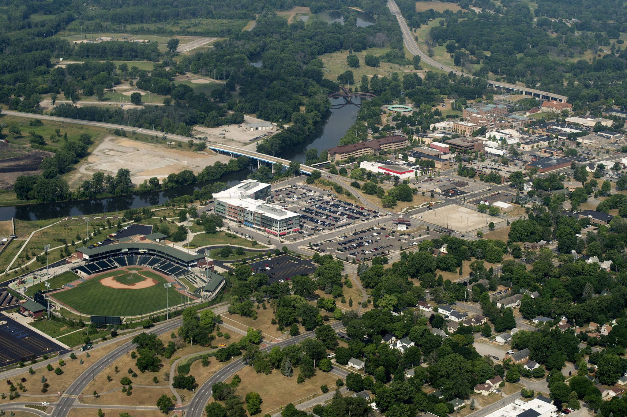Bird's eye view of Midland