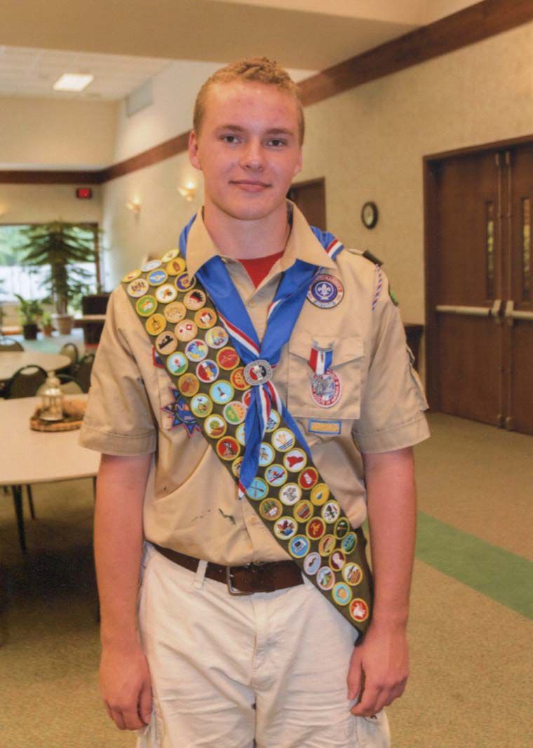 Sheer determination: Local scout earns 141 merit badges