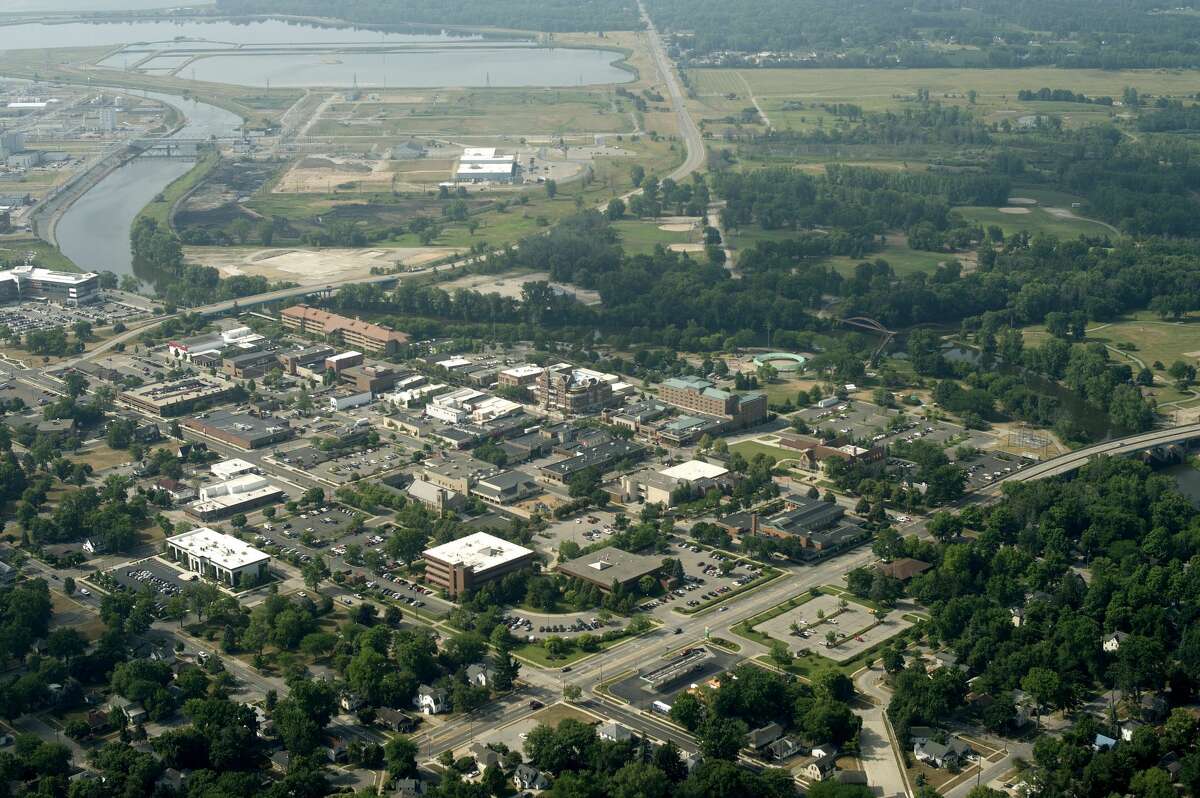 Downtown Midland from above