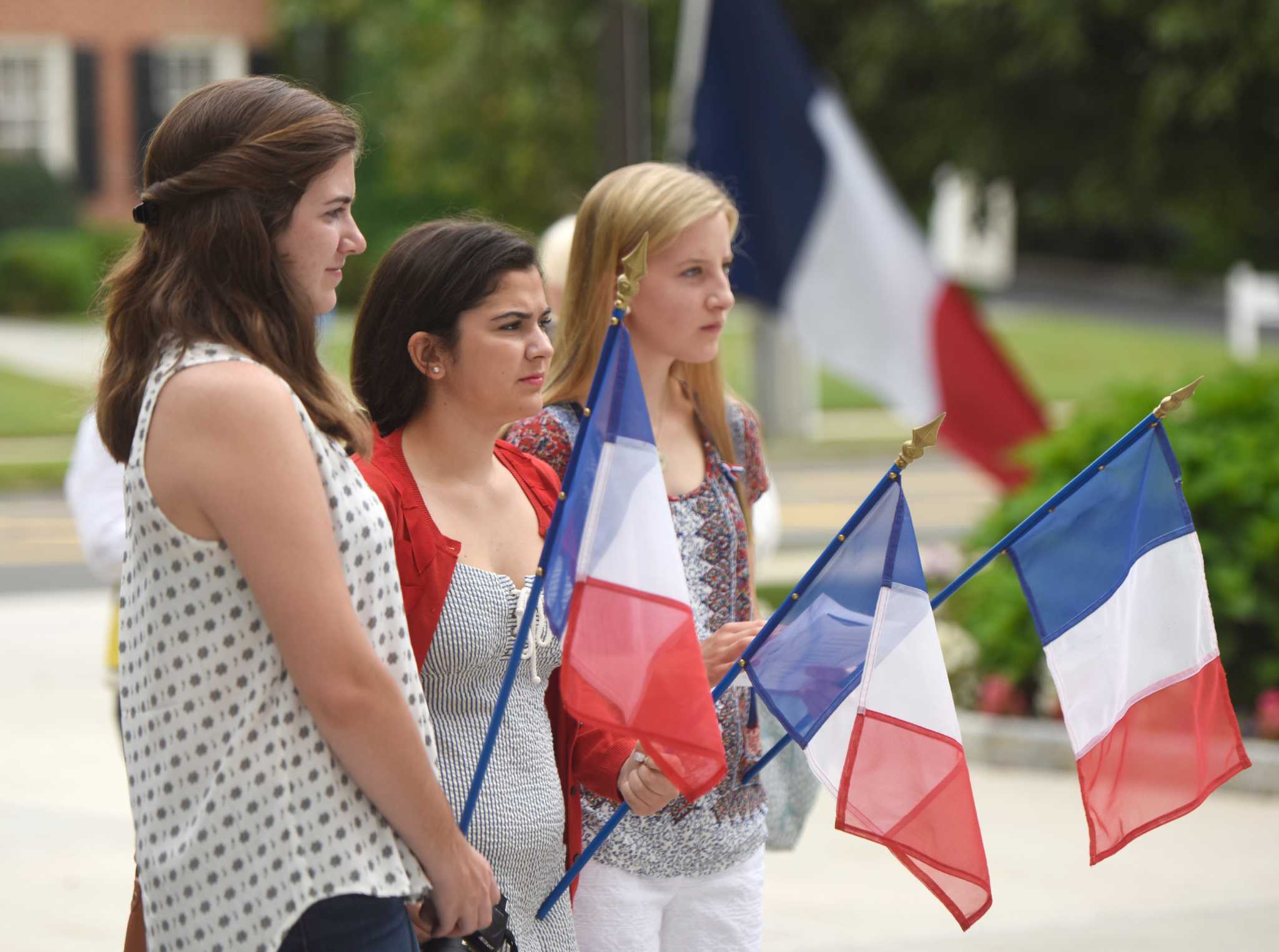 Flags and anthems: Greenwich celebrates Bastille Day