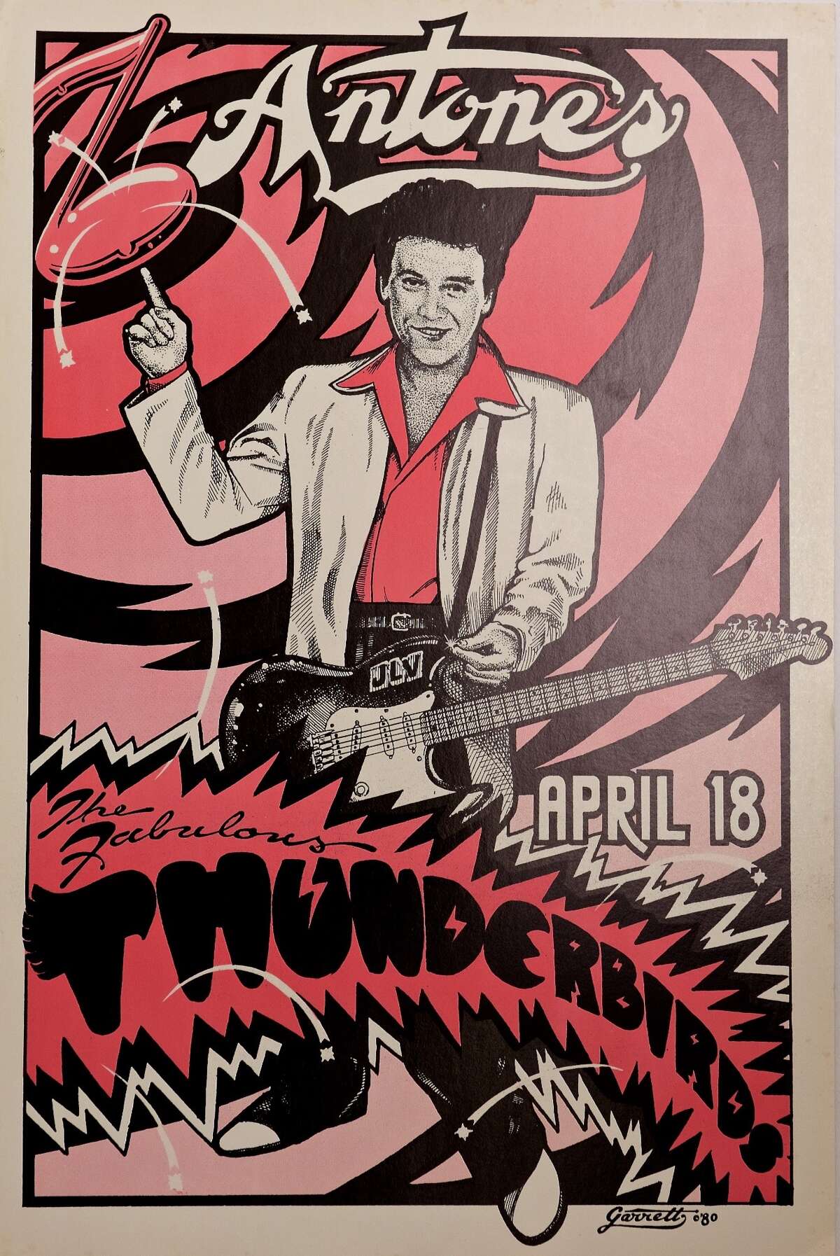 Showcasing posters of classic Texas music scene
