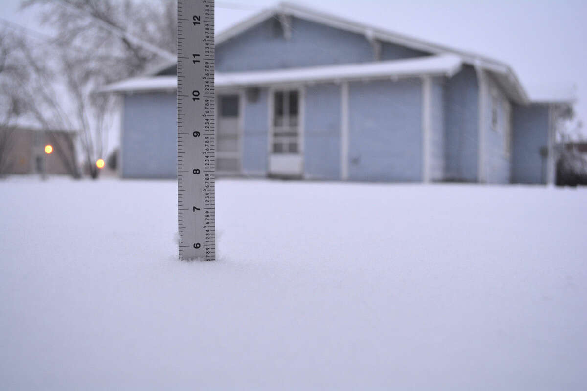 Plainview receives 5.5 inches of snow