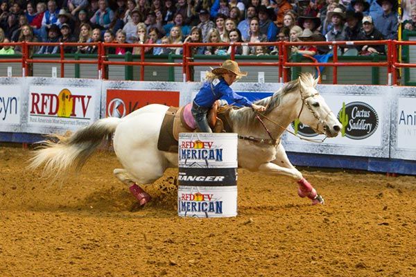 Young barrel racer after big payoff