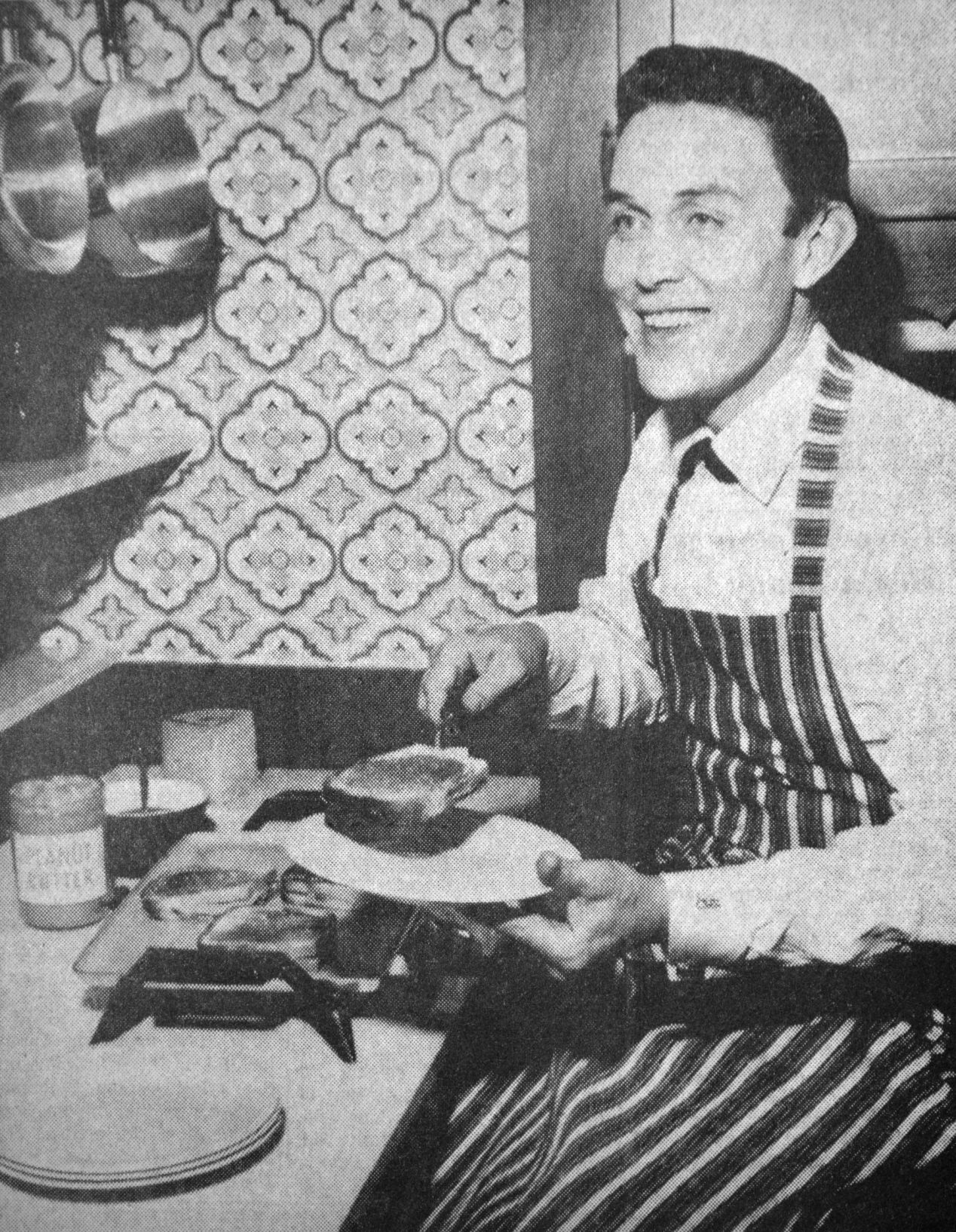 Dean mixed peanut butter, chili for grilled sandwich