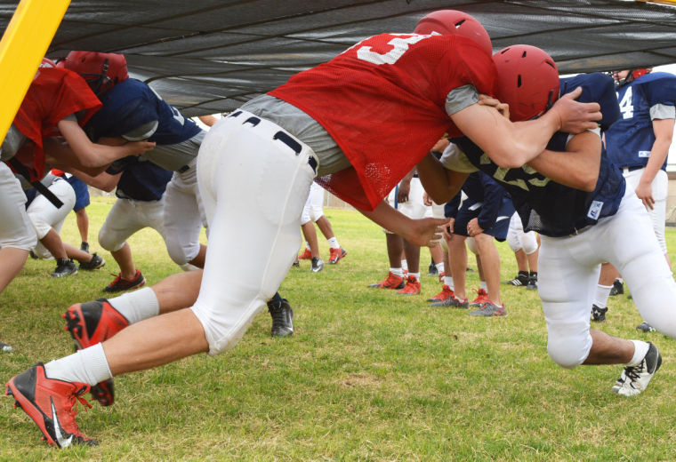 Pads crunch as Bulldogs start spring football