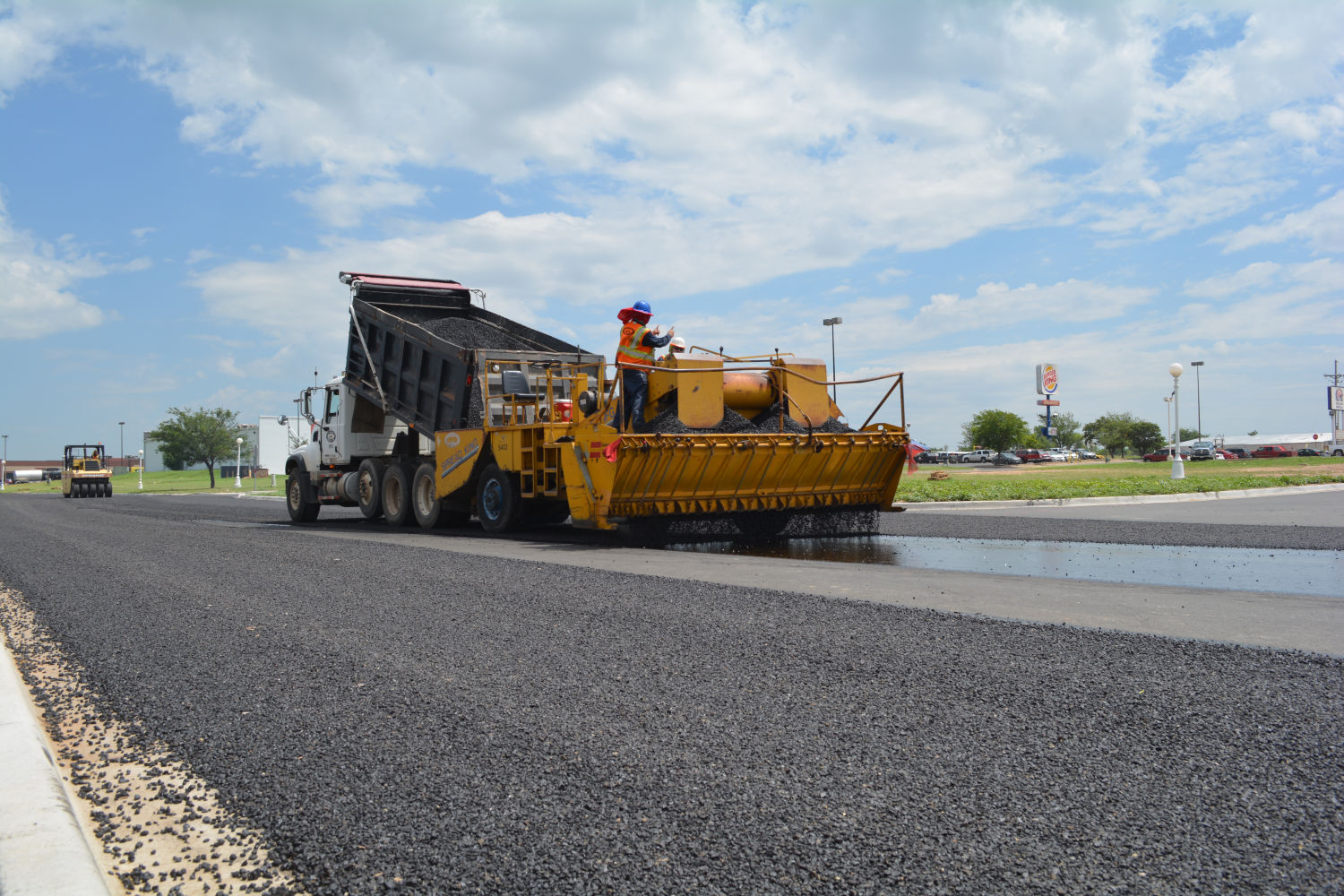Backage road almost complete