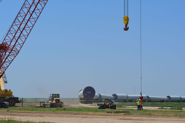 New facility handling wind tower components