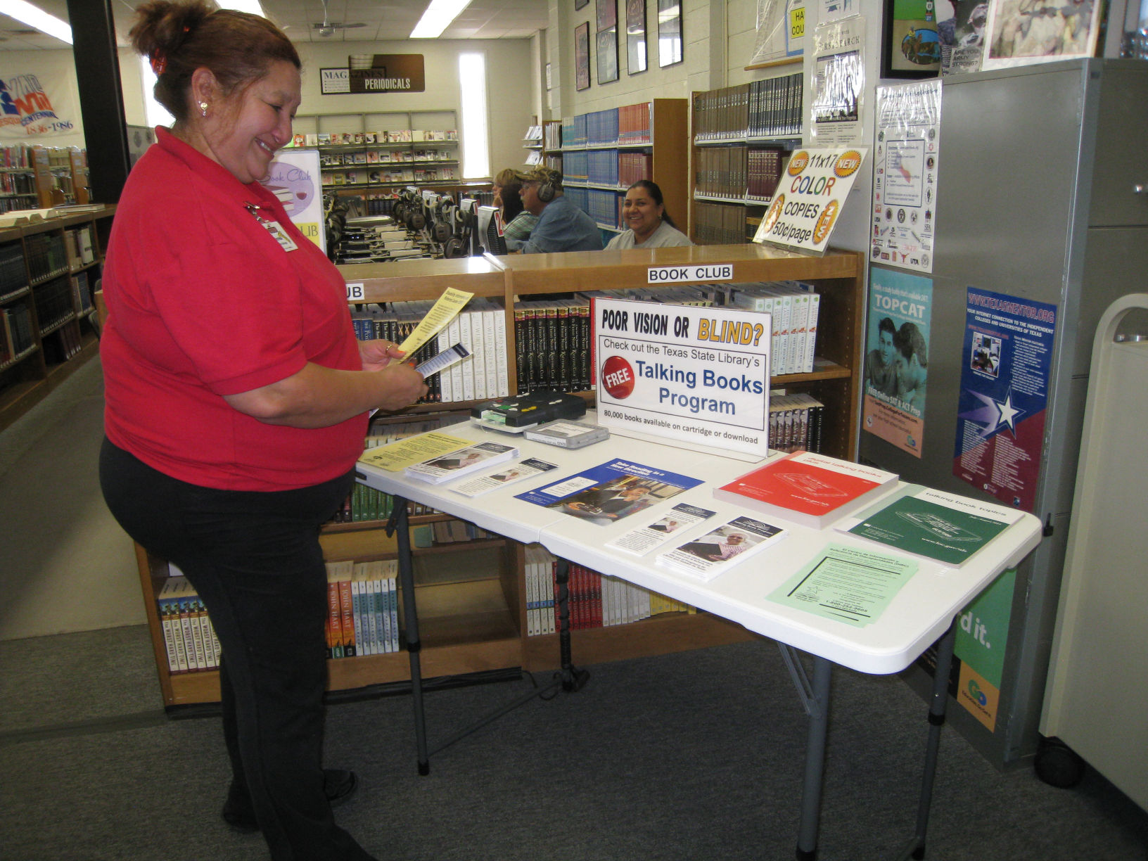 Talking Books Program available free to blind Texans