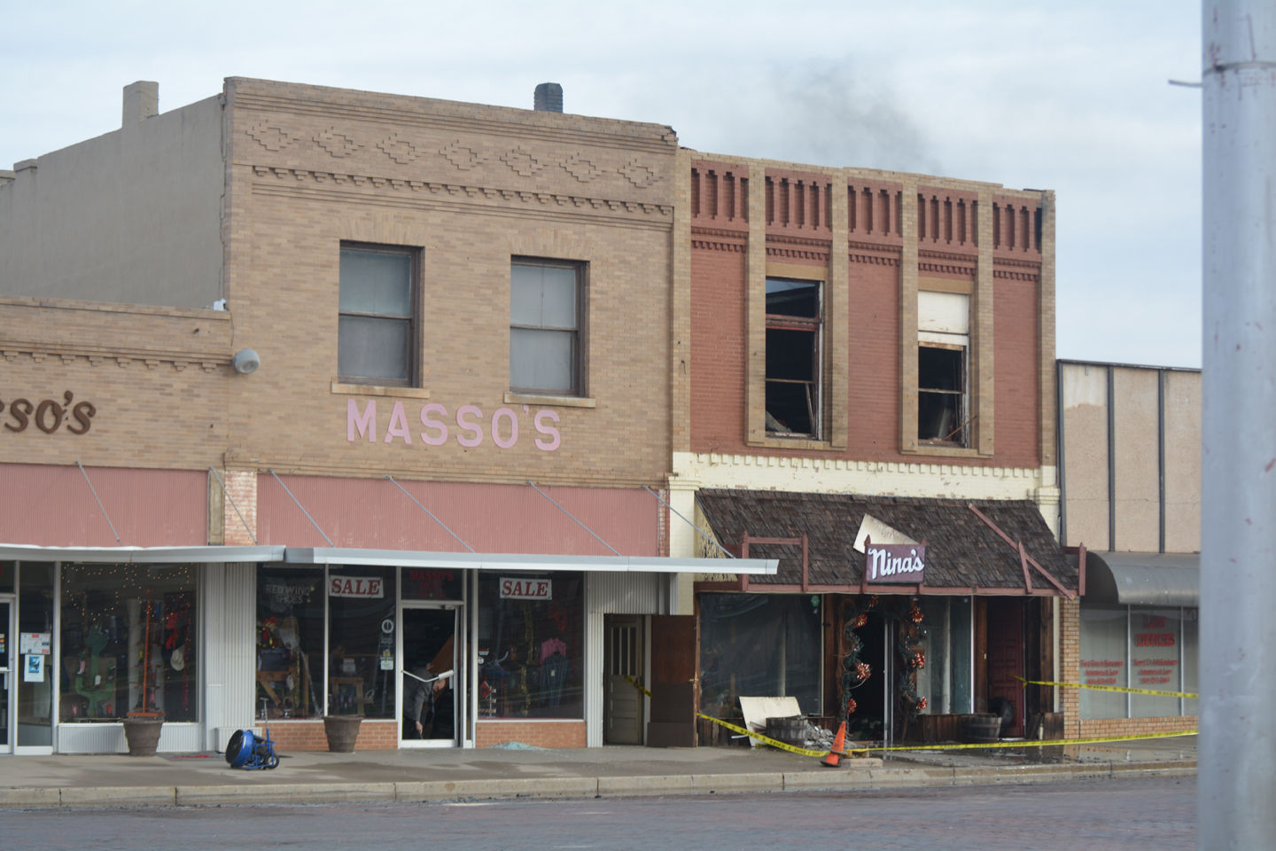 Fire guts downtown Plainview business