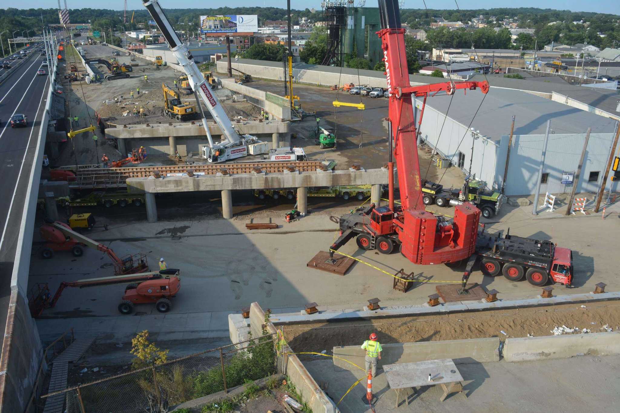 Crews erect new Route 8/25 bridge in less than a day