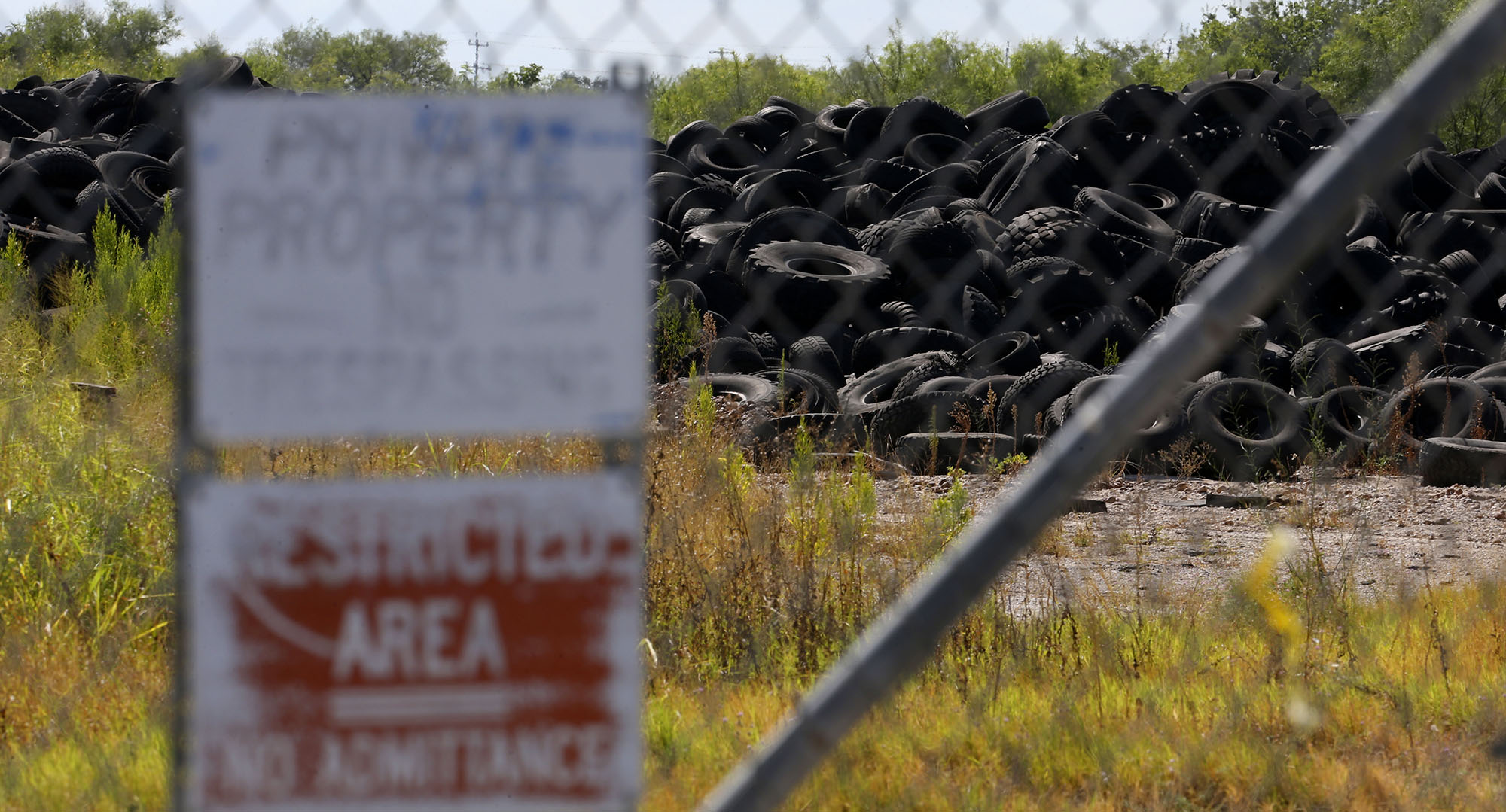 Drone captures aerial view of massive illegal South Side tire dump