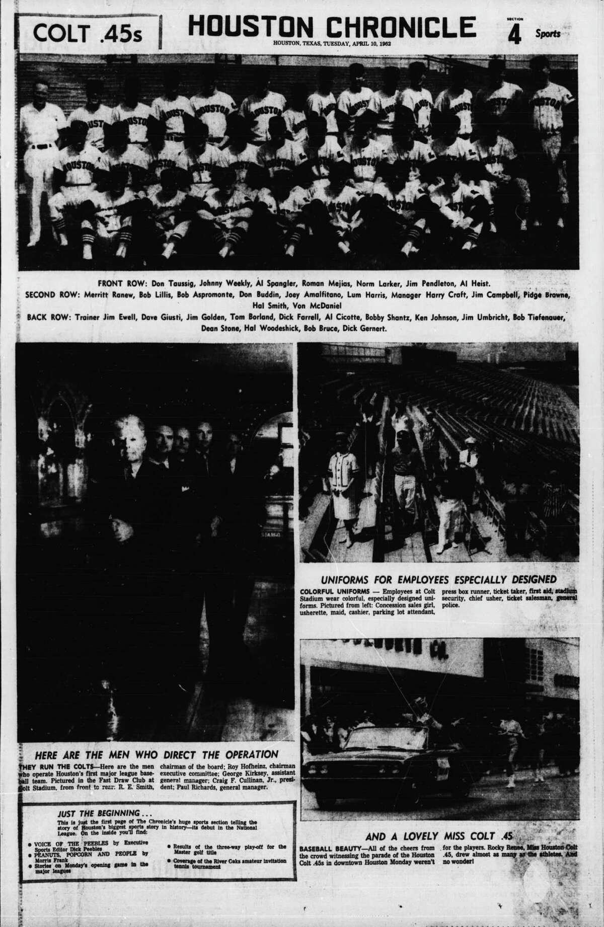 Houston Colt 45s History