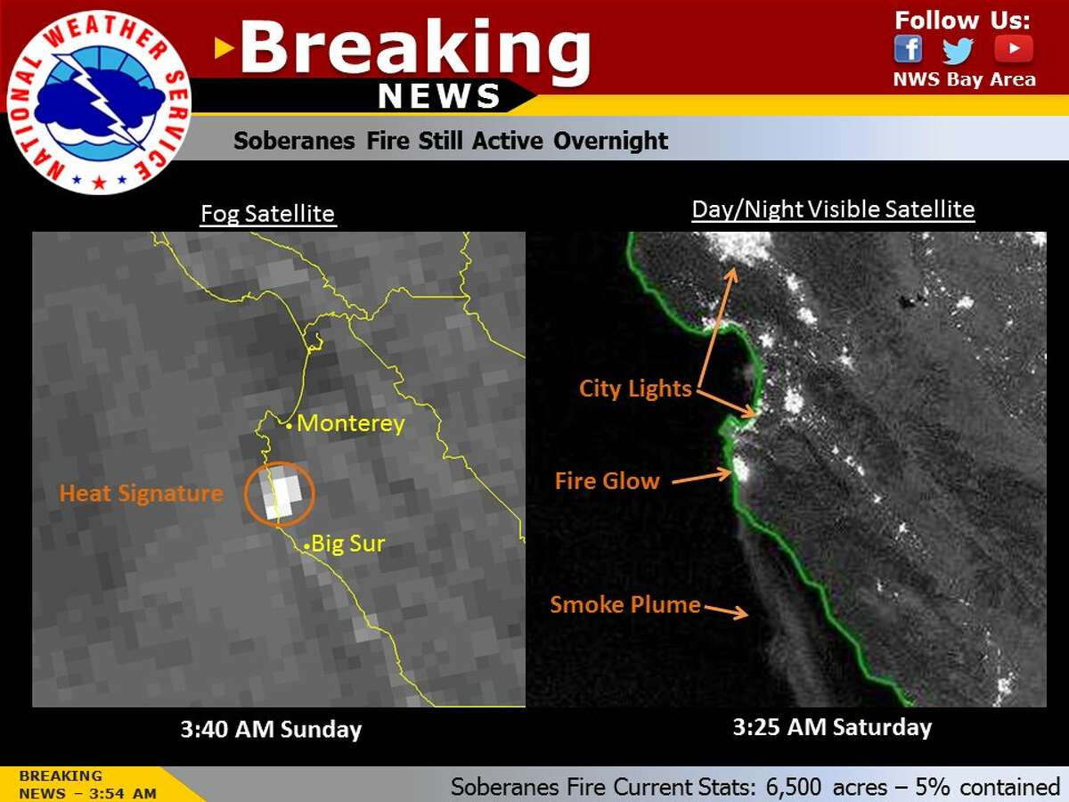 Wildfire in Monterey County grows to more than 10,000 acres