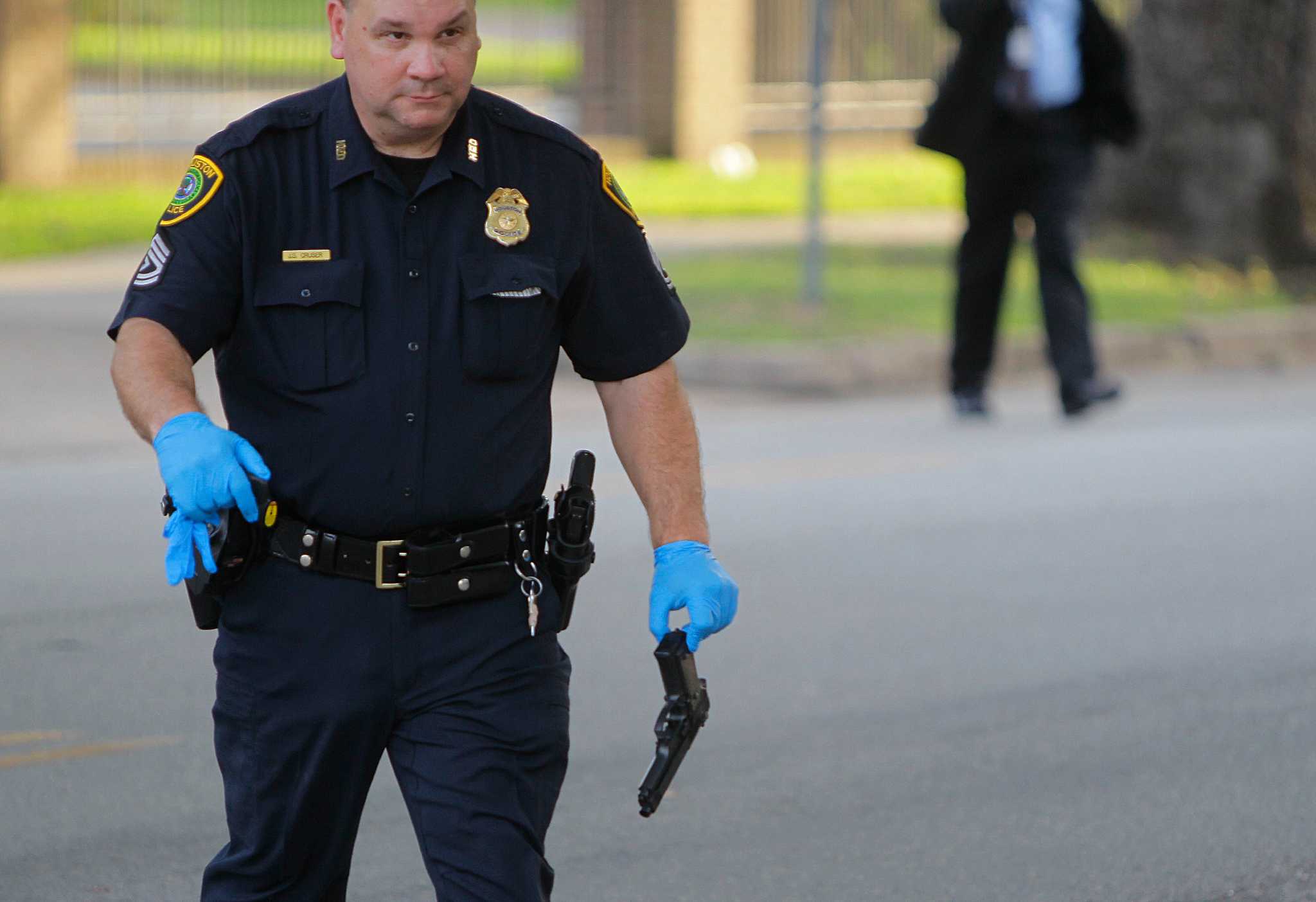 Man shot by Houston police Sunday charged with assault on officer