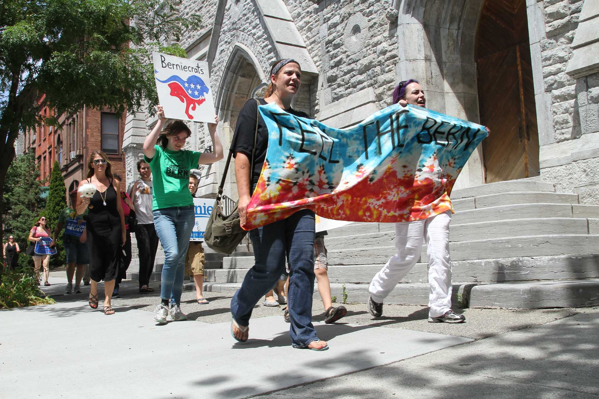 Bernie supporters wonder what's next at rally in Albany