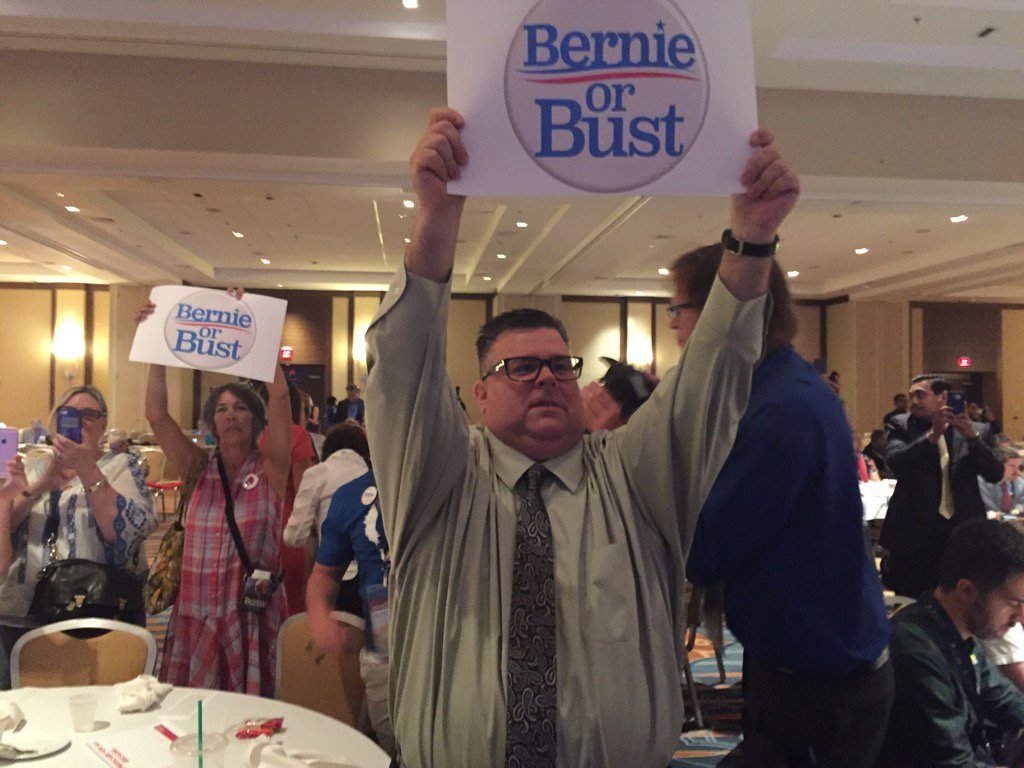 California Bernie Sanders supporters boo mention of Clinton