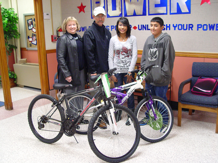 Rotary Bike winners