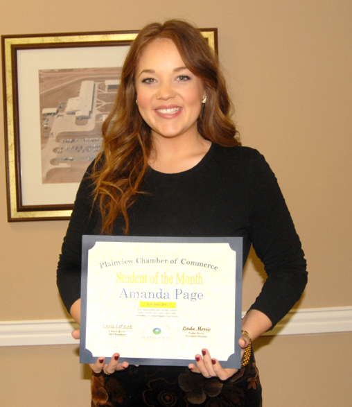 Chamber recognizes Amanda Page