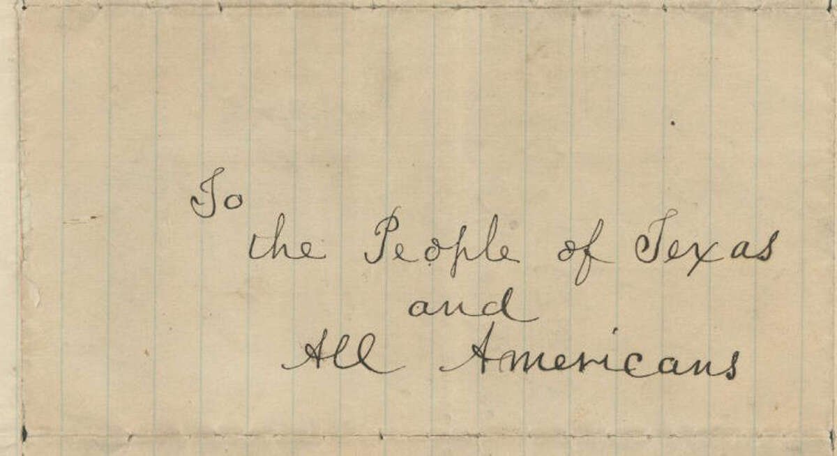 Looking Back: Museum has authentic copy of Travis Letter