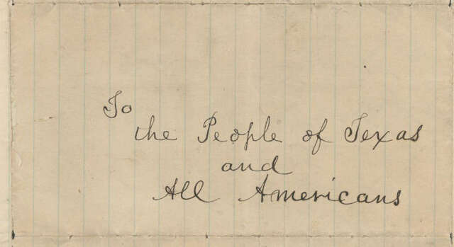 Looking Back: Museum has authentic copy of Travis Letter