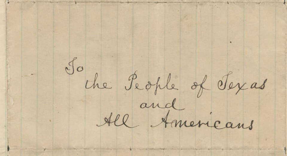 Looking Back: Museum has authentic copy of Travis Letter