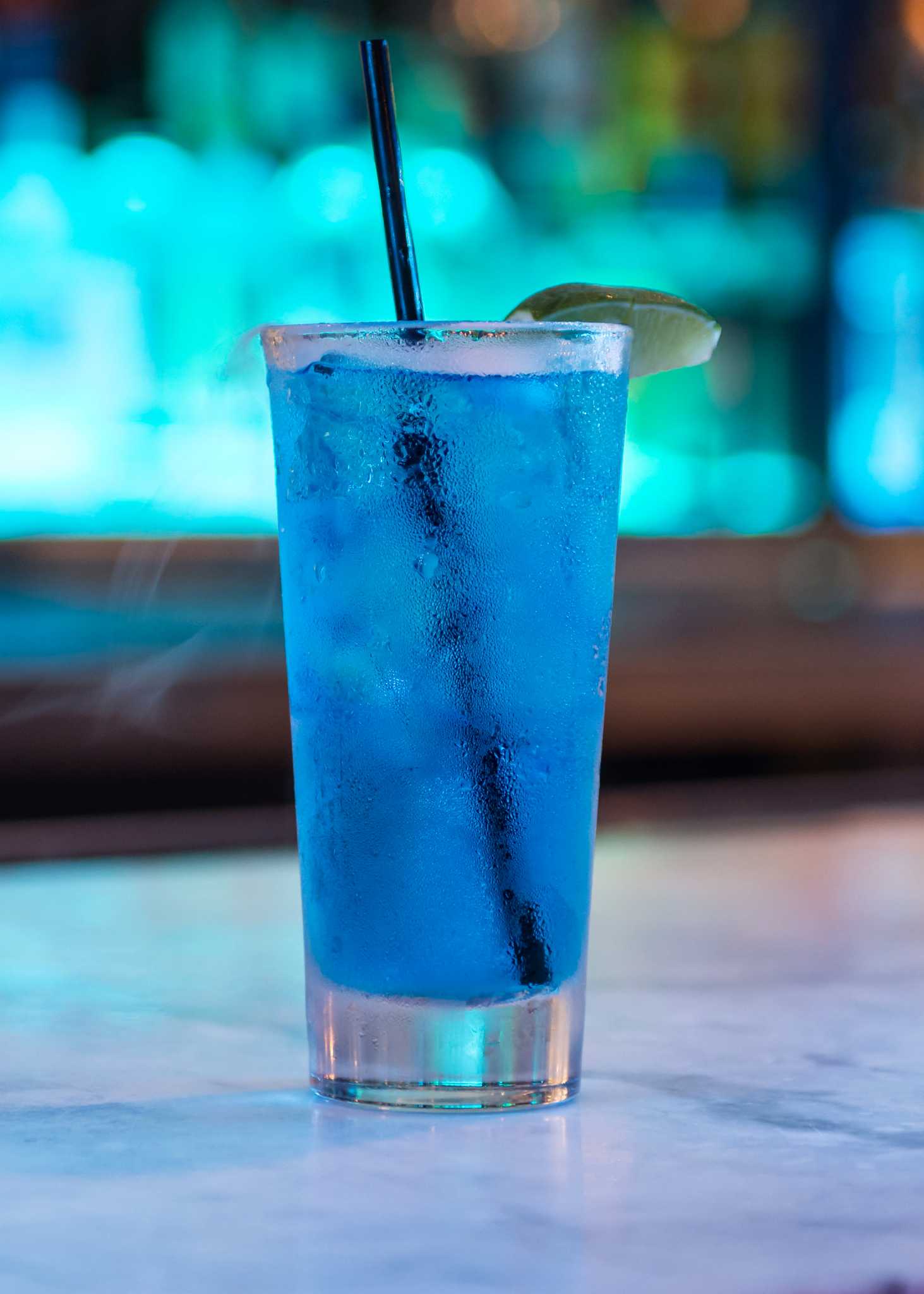 Bar Bleu serves cold, cobalt drinks