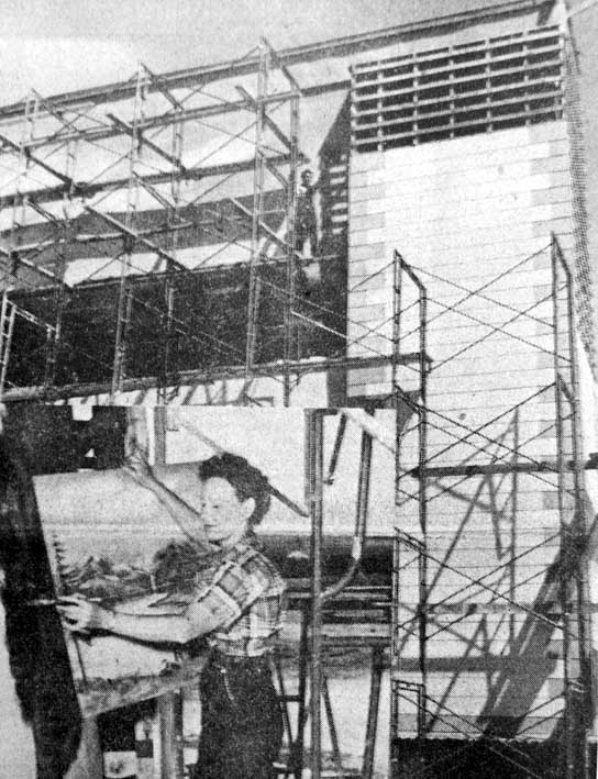 Looking Back: Painter added murals to outdoor movie screens