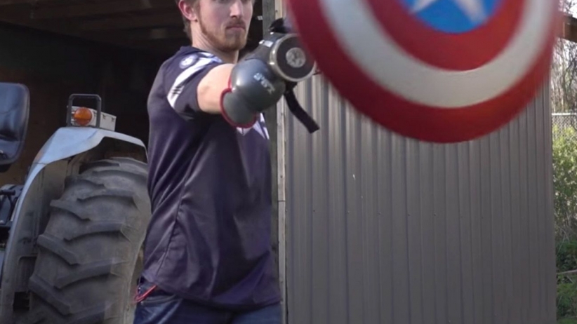 Check Out This Homemade, Real-Life Captain America Shield