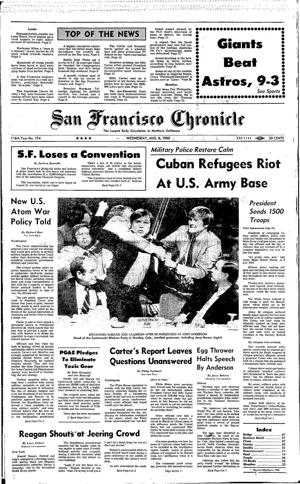 Chronicle Covers: A front page packed with fury