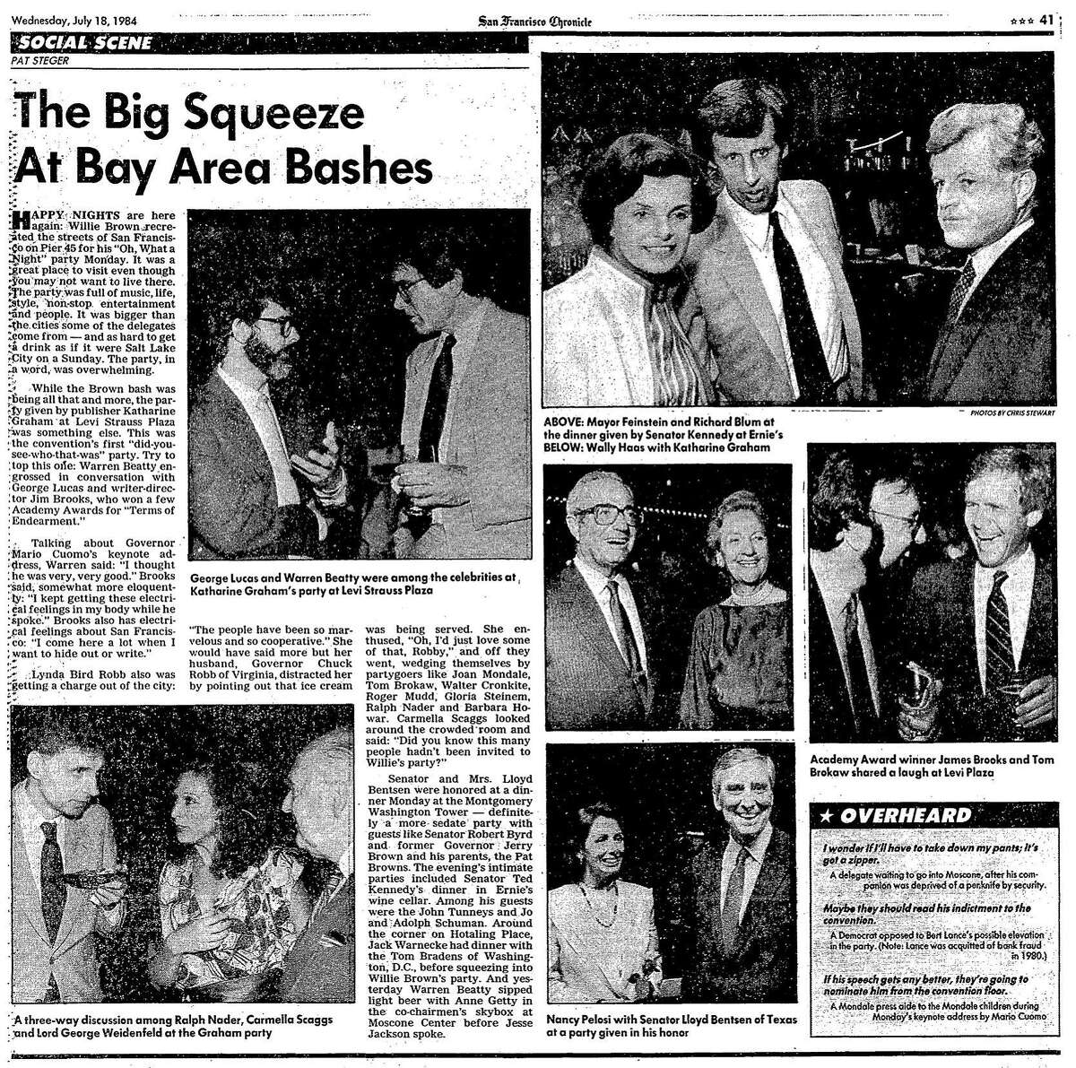 SF’s 1984 Democratic convention: Historic, but not smooth