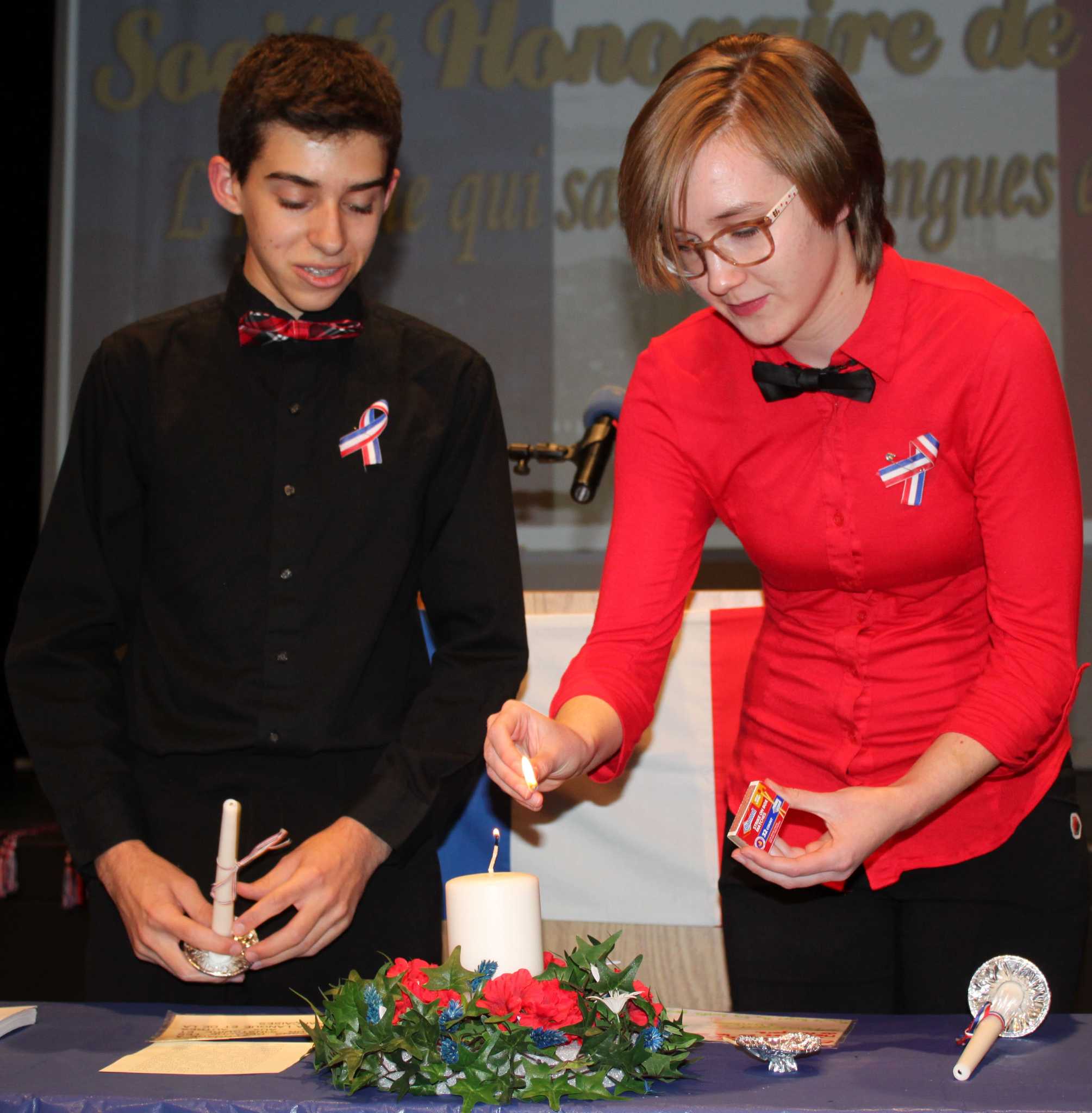 NMHS French Honor Society inducts students