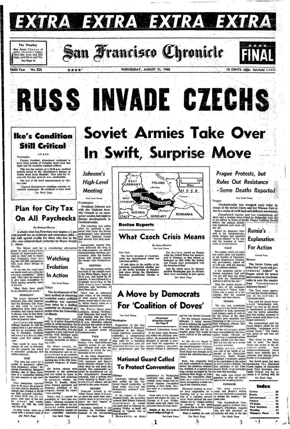 Chronicle Covers: When the Soviets invaded Czechoslovakia