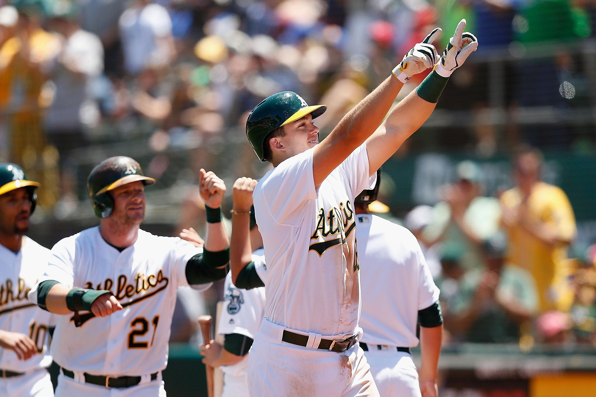 A’s Ryon Healy delivers jolt of youthful energy