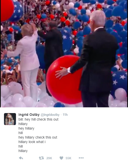 Internet captures Bill Clinton having the time of his life at DNC ...