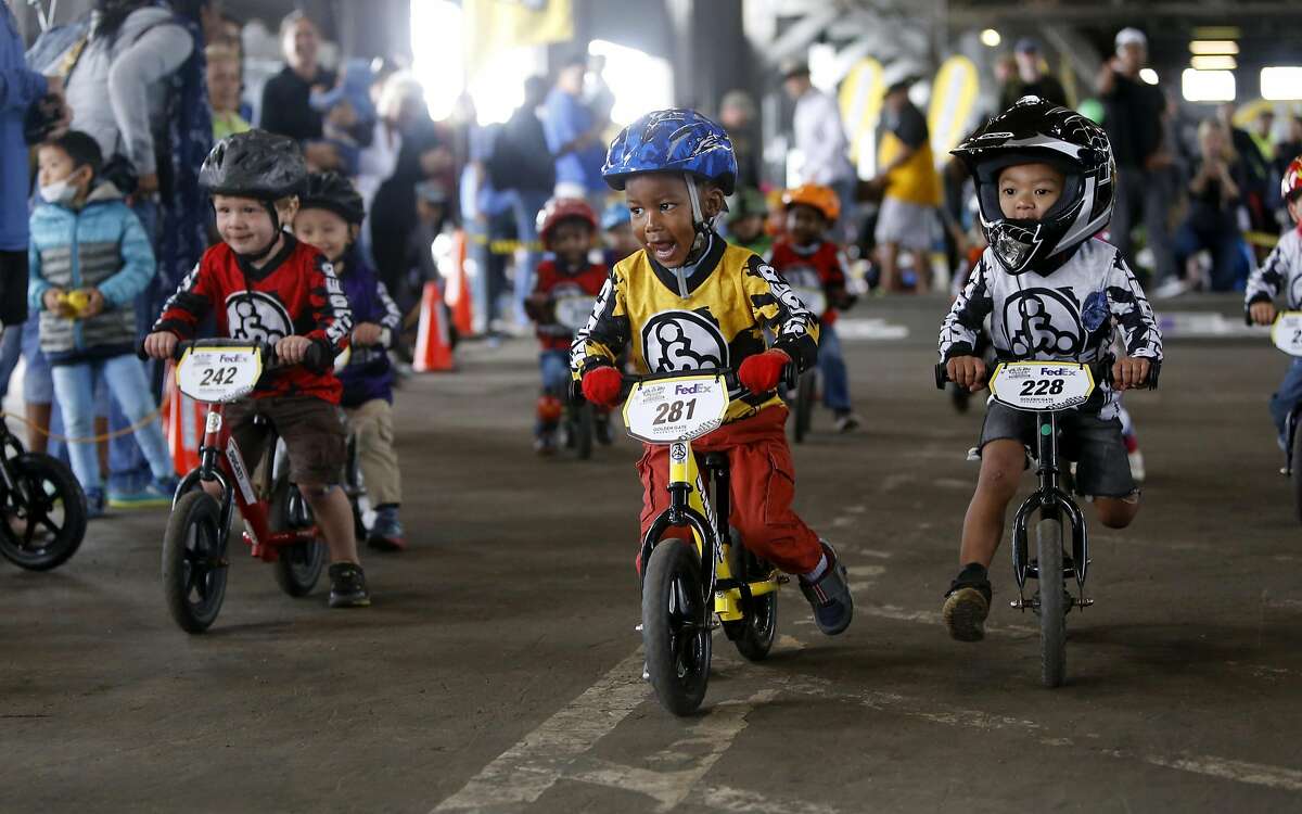 Tykes on bikes make big strides in SF Strider competition