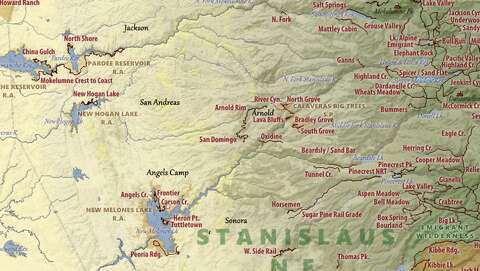 Find your next hike on detailed, huge trail map of California