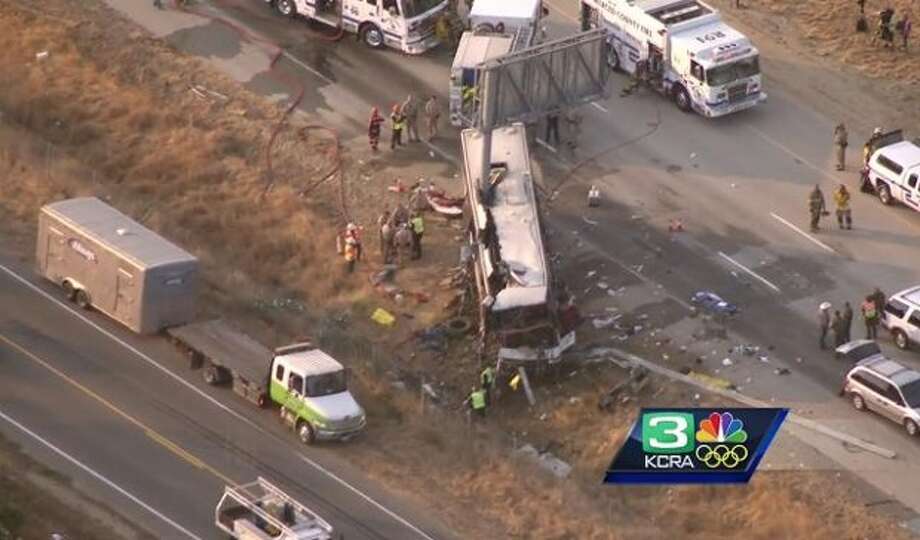5 killed, several injured in charter bus crash near Merced - SFGate