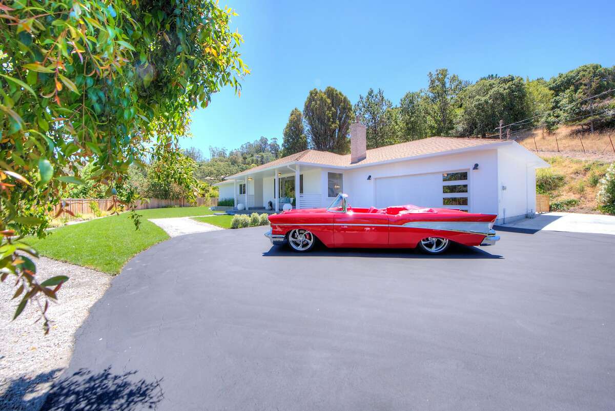 Vibrant landscape surrounds secluded ranch home in San Rafael