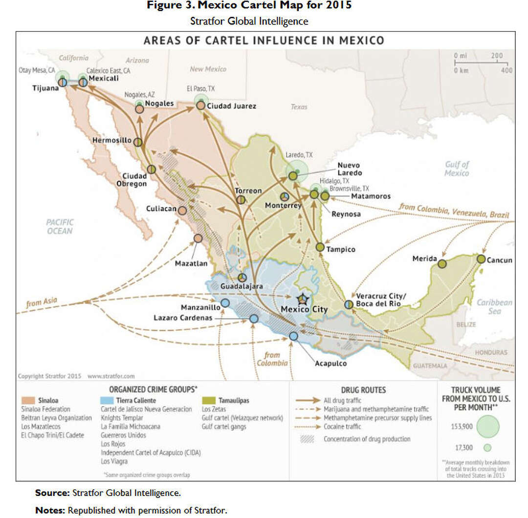 DEA maps show where Mexican drug cartels hold sway in Texas