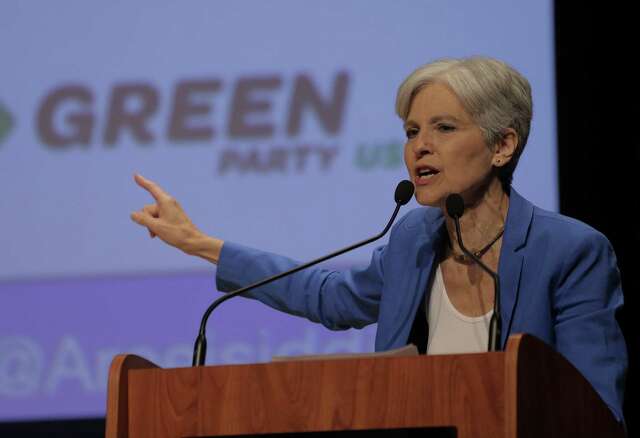 Jill Stein supporters rally by Galleria to get candidate in the debates