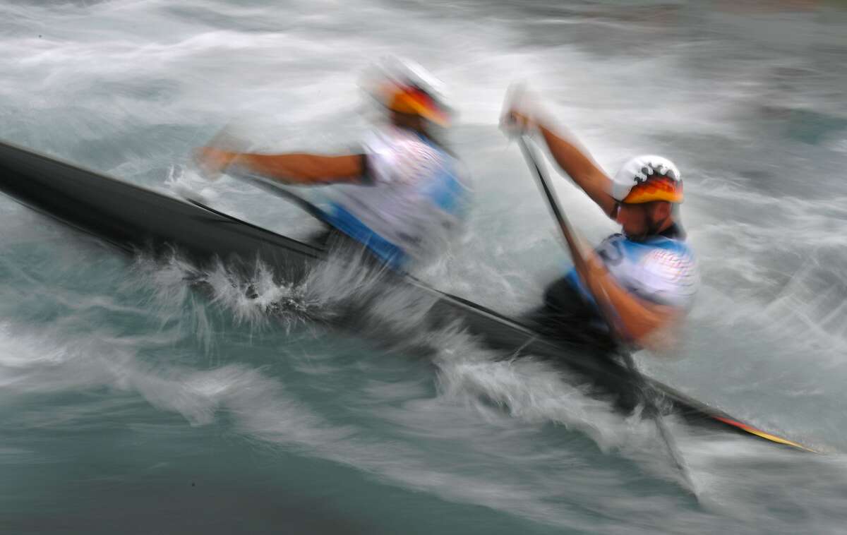 Report: Olympic kayaker capsizes after hitting a sofa