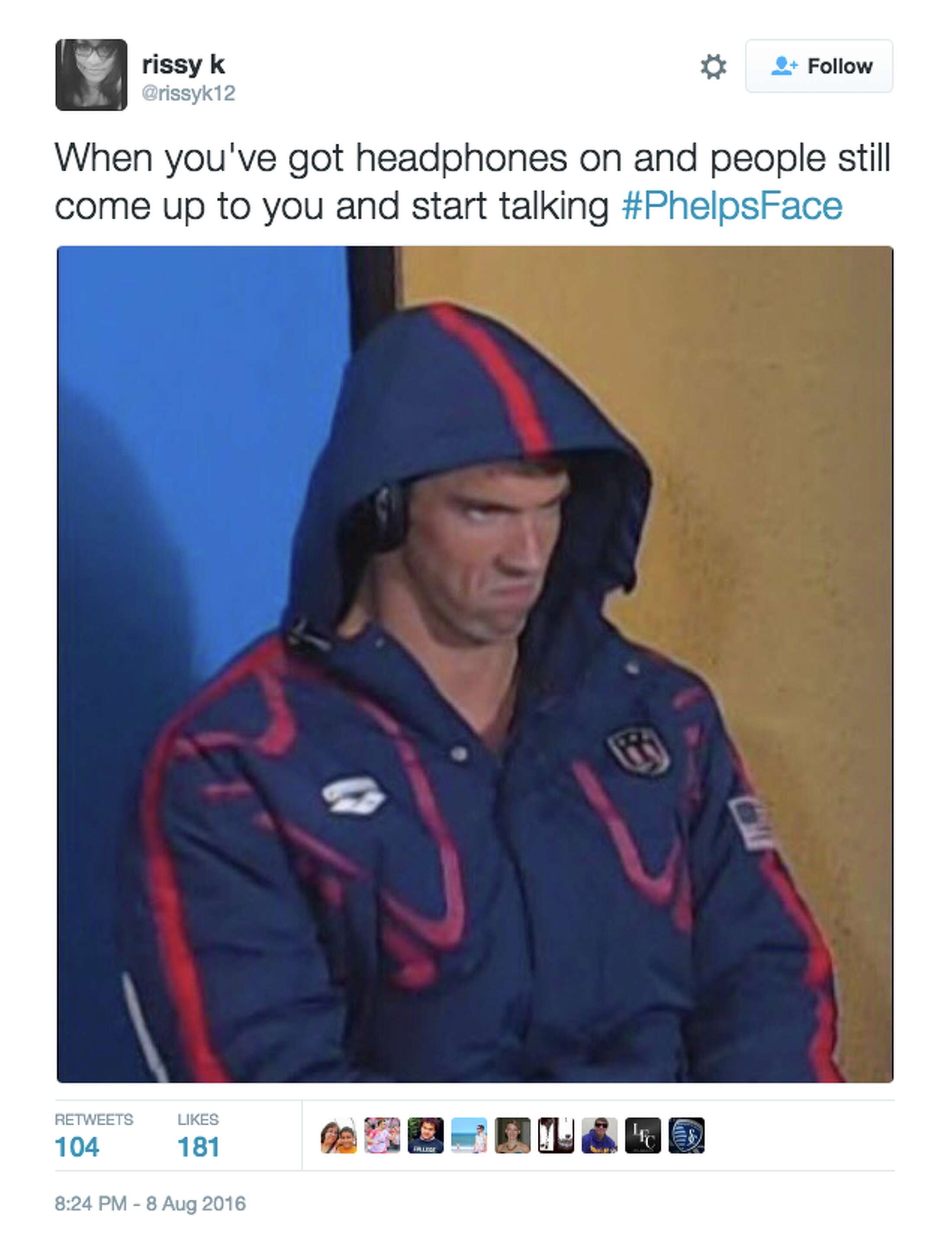 Michael Phelps' death glare is the internet's new greatest meme