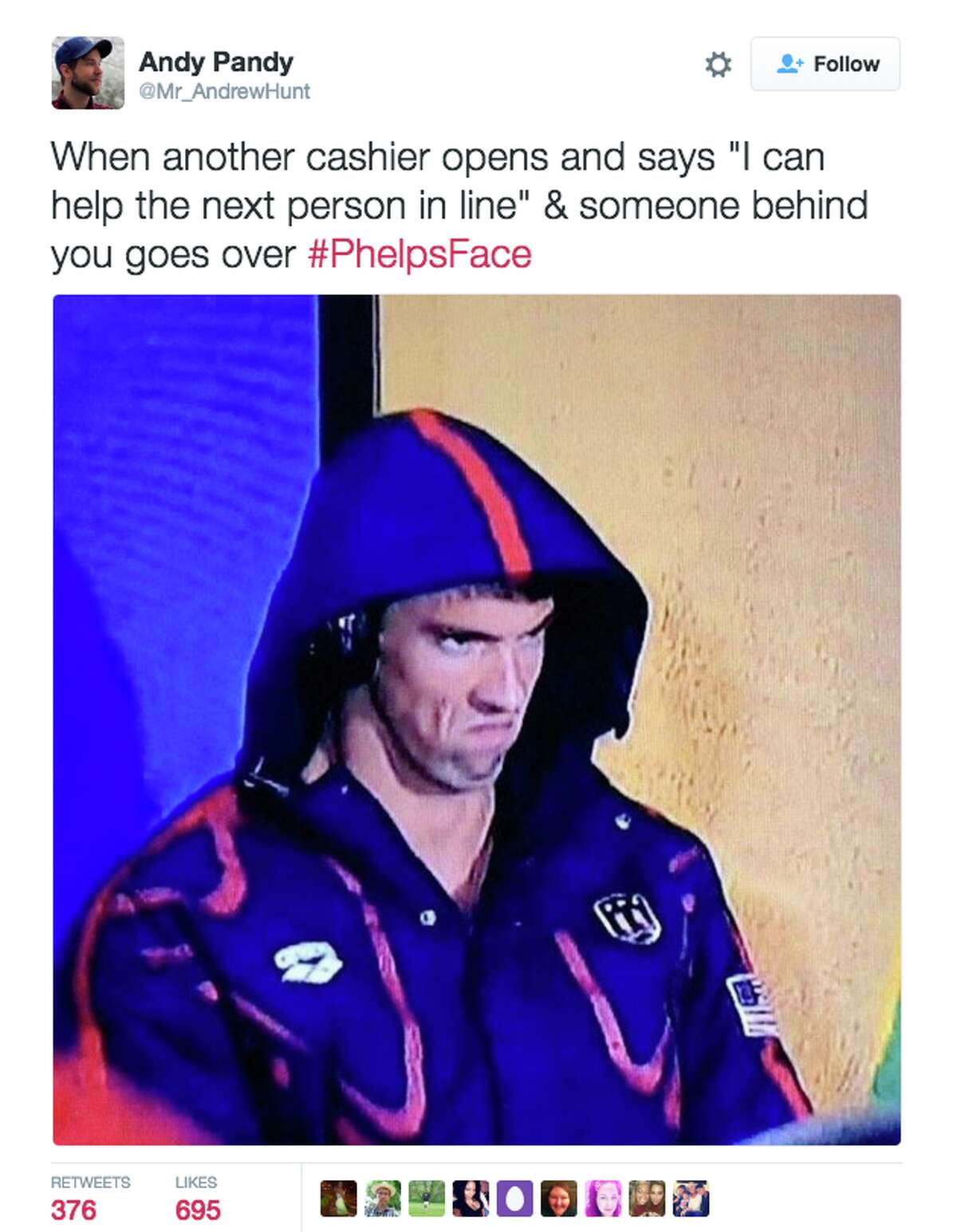 Michael Phelps' death glare is the internet's new greatest meme