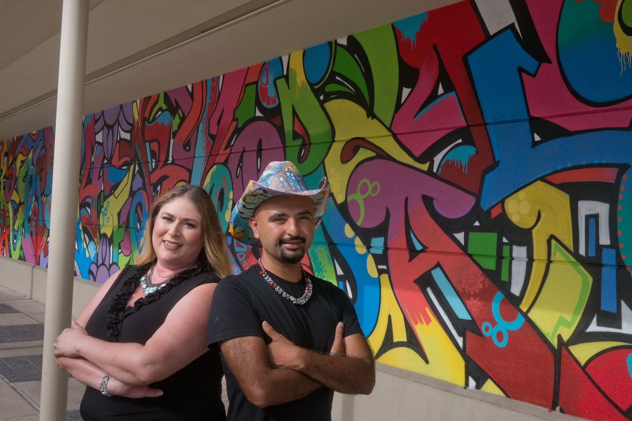Mural promotes positive attitude to shoppers