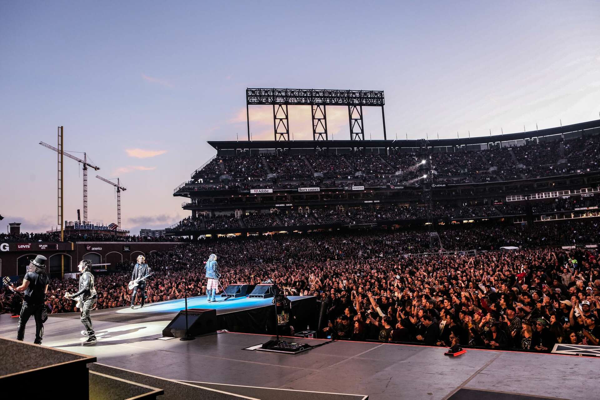 Guns N' Roses reunion show at AT&T Park revives classic Slash-Axl Rose ...