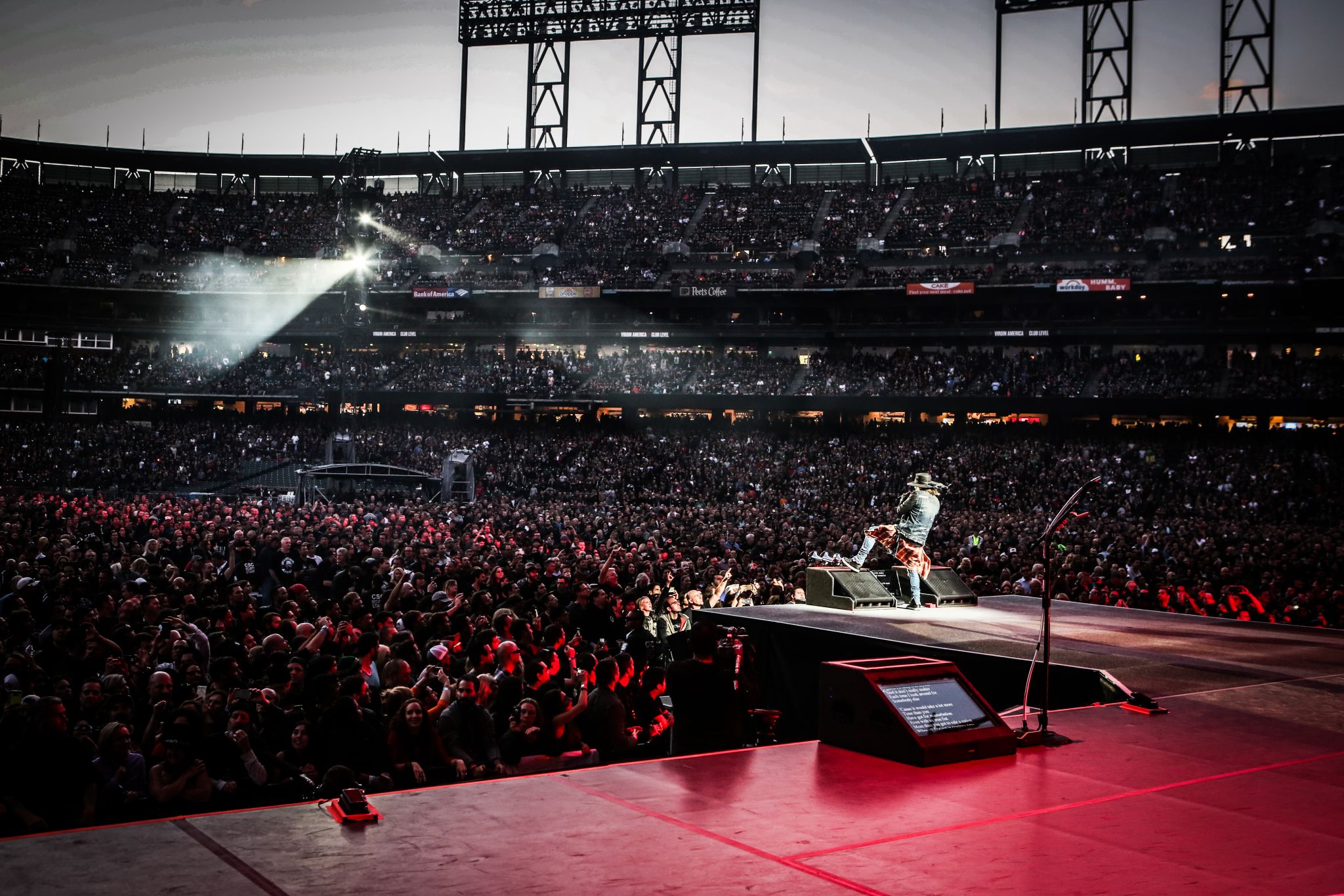 Guns N' Roses reunion show at AT&T Park revives classic Slash-Axl Rose ...