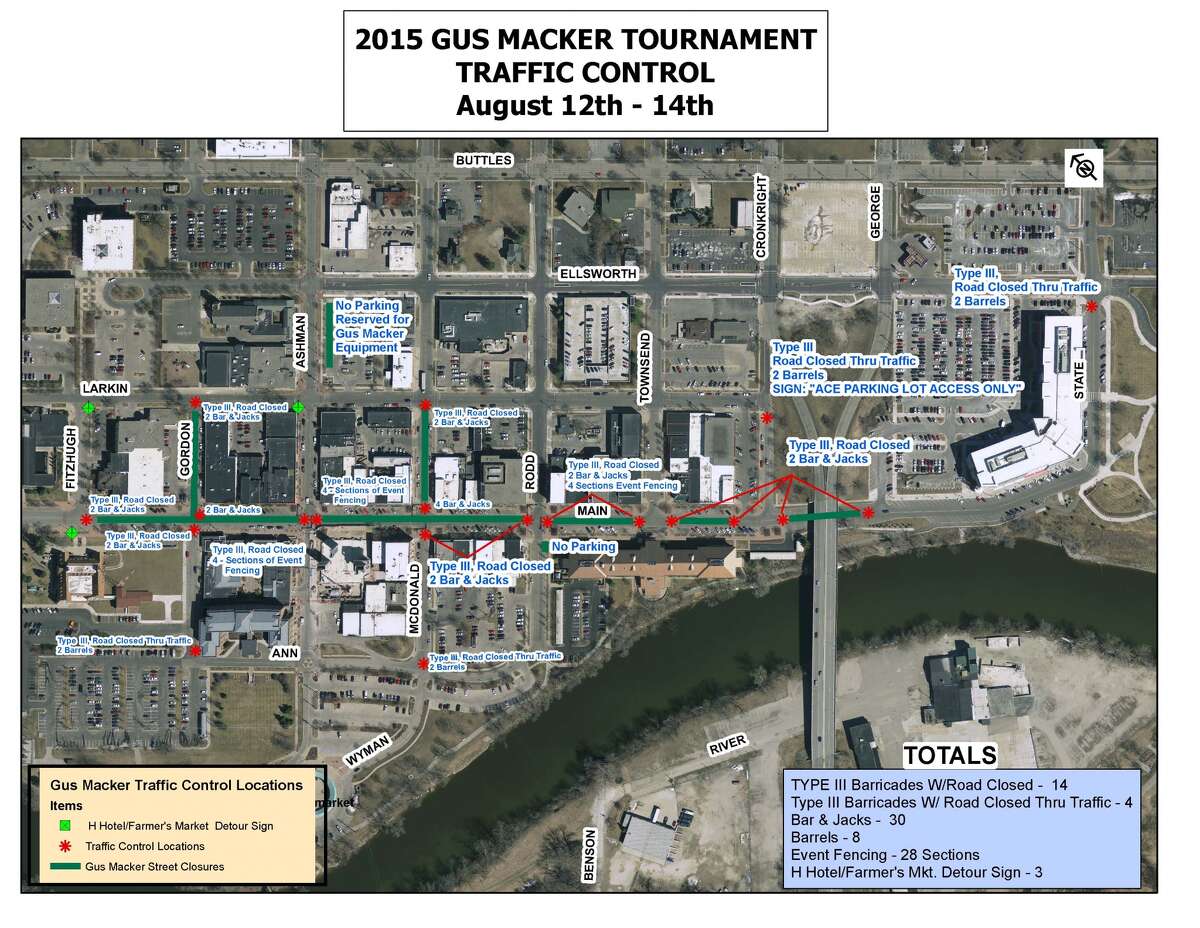 Several downtown blocks will be closed to traffic over the weekend due ...