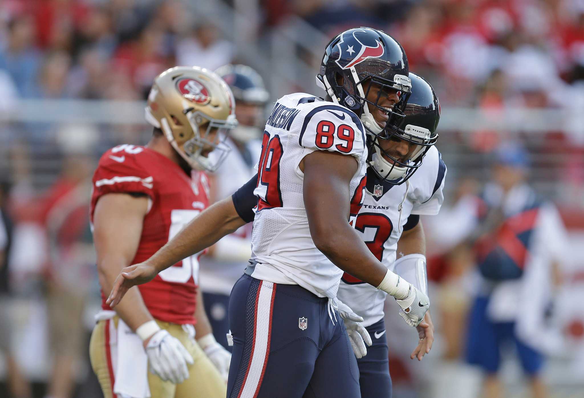 California graduate, Texans rookie Stephen Anderson scores in return home
