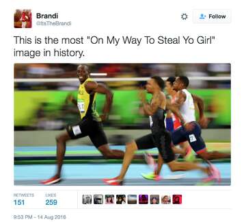 Usain Bolt's famous photo turns into the internet's funniest meme