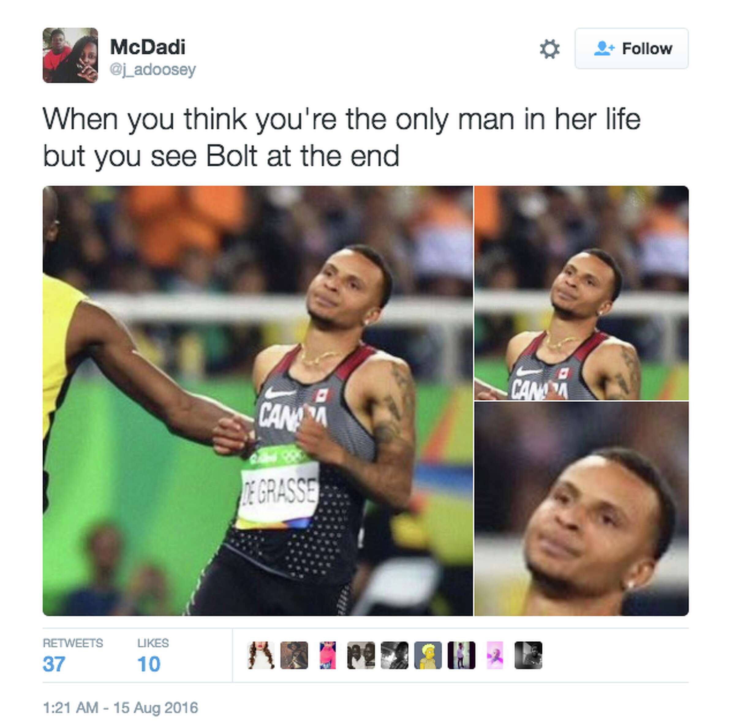 Usain Bolt's famous photo turns into the internet's funniest meme